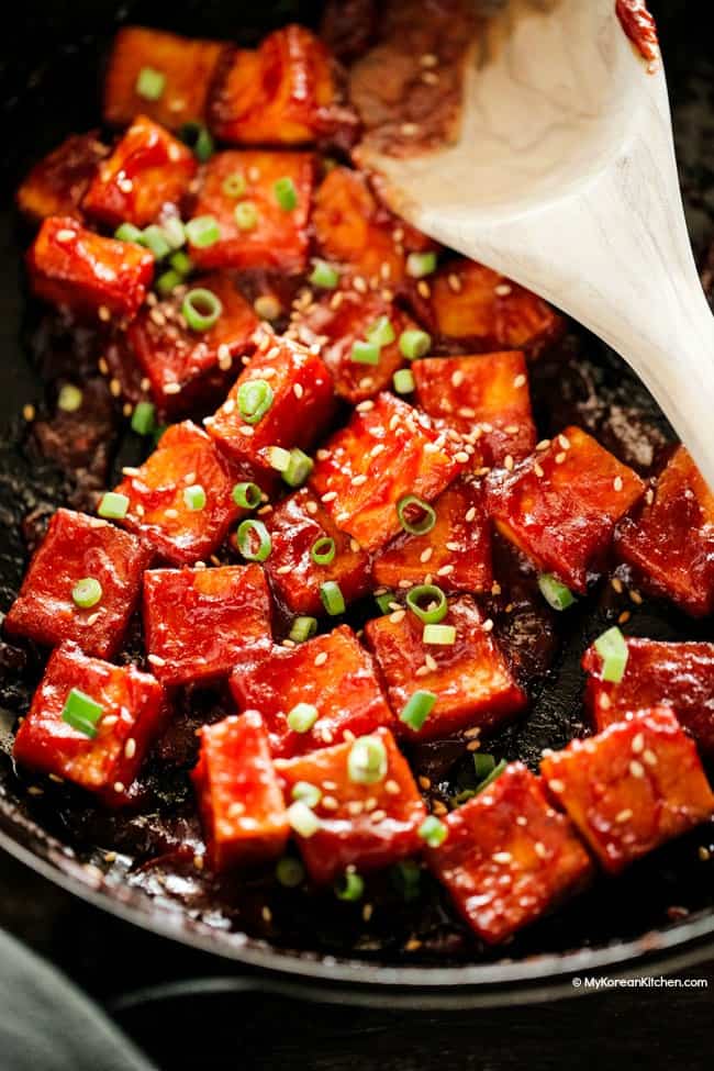 How to make spicy Korean tofu?