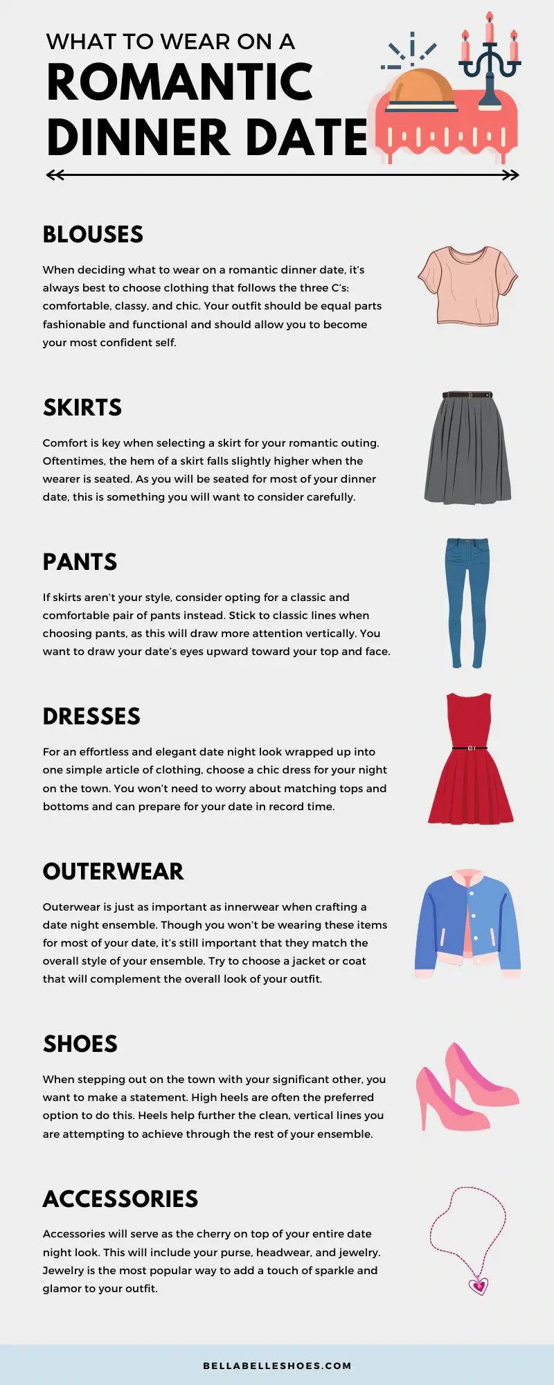 How to match your outfit for a dinner date?