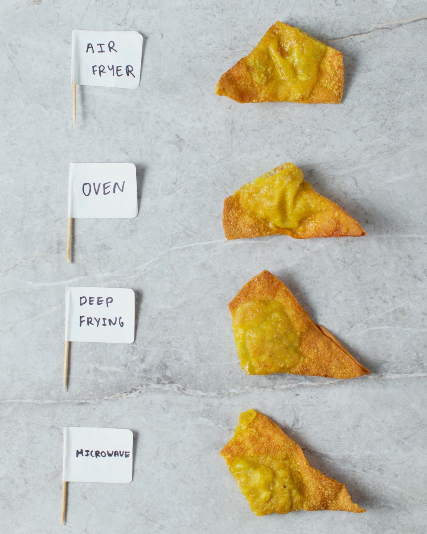 How to reheat fried wontons?