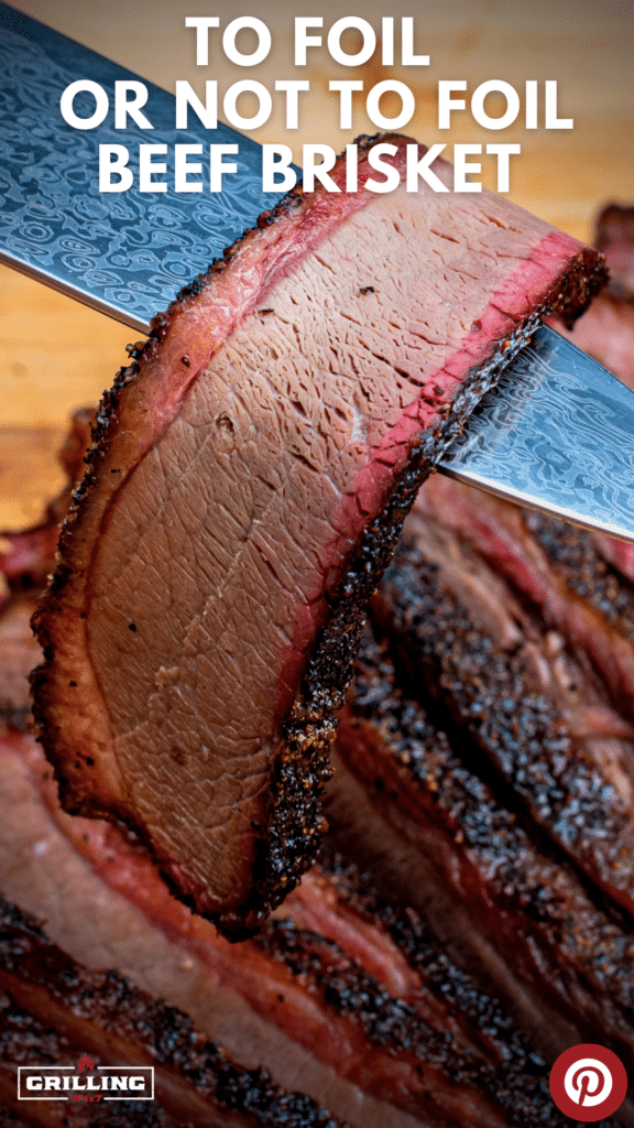 How to smoke a brisket without foil?