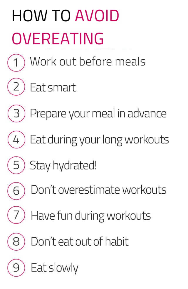 How to stop overeating after a workout?