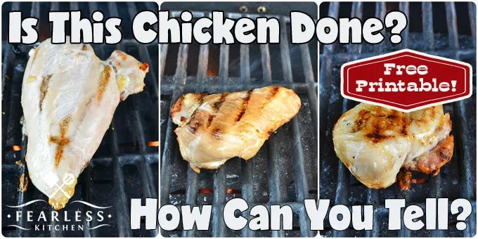 How to tell if chicken breast is done grilling?