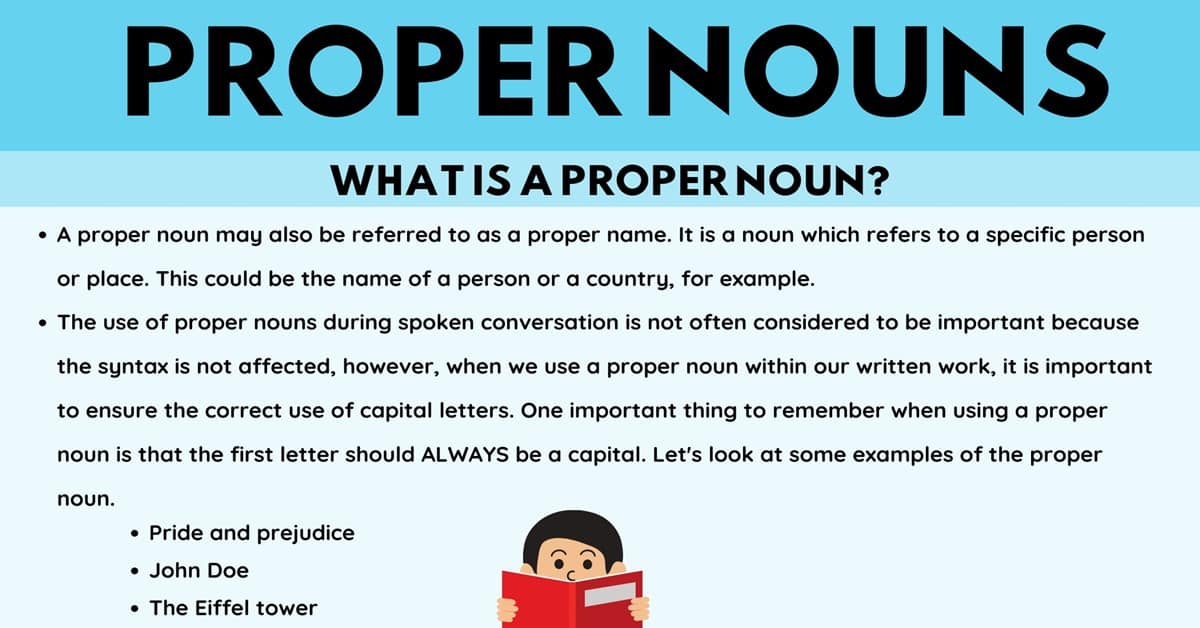 How to use proper nouns in English grammar?