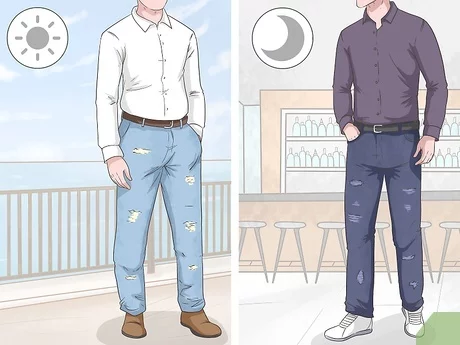 How to wear a dress shirt with jeans?