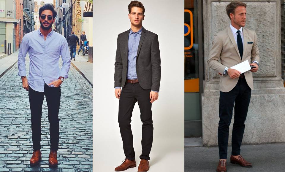 How to wear black pants with brown shoes for men?