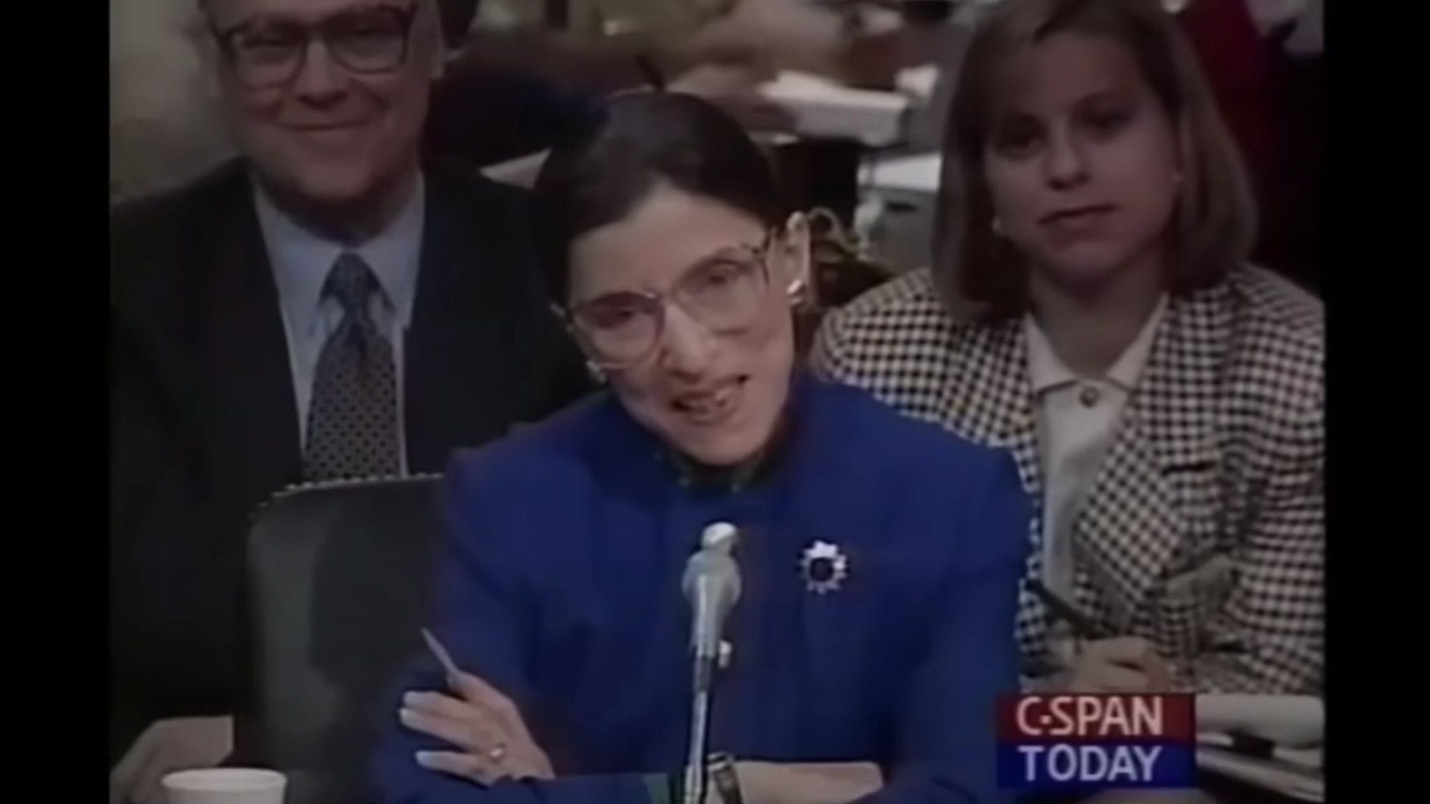 How was Justice Ginsburg confirmed by the Senate?