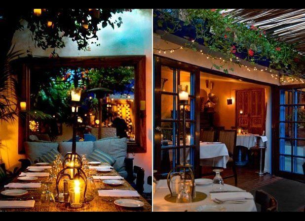 How would you describe a romantic restaurant?