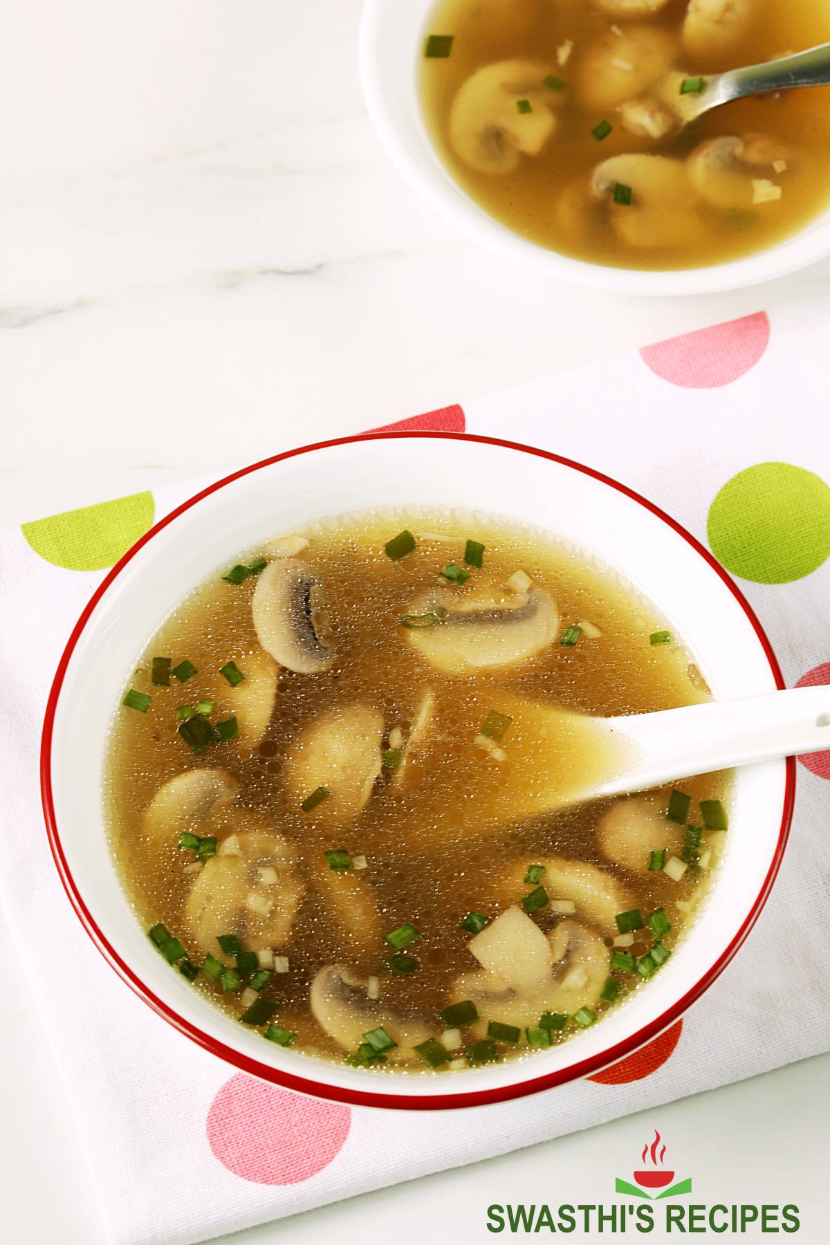 How would you describe clear soup?