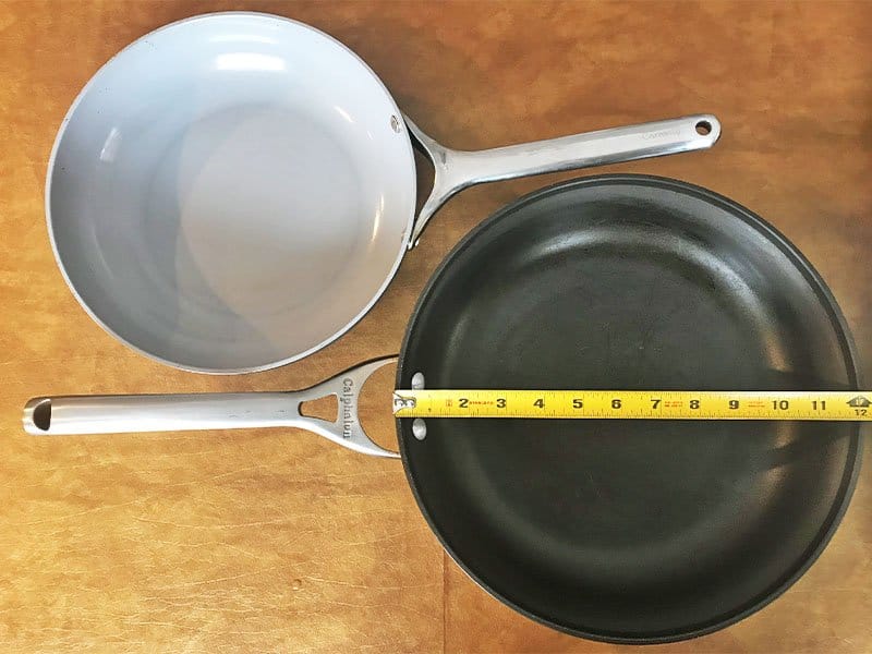 Is a 12 inch frying pan too big?