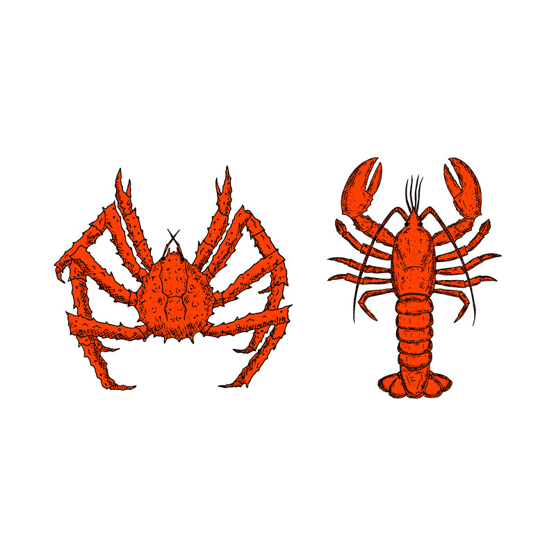Is a crab and a lobster in the same family?