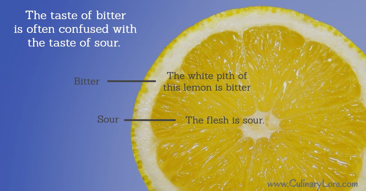 Is a lemon sour or bitter?