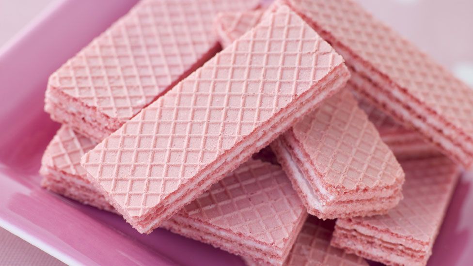 Is a pink wafer a biscuit?