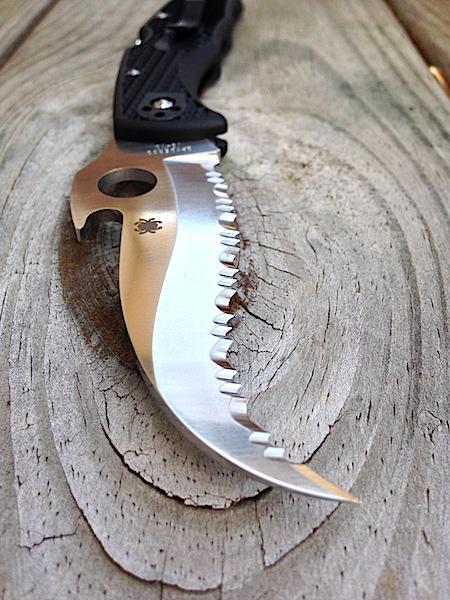 Is a serrated blade better for self defense?
