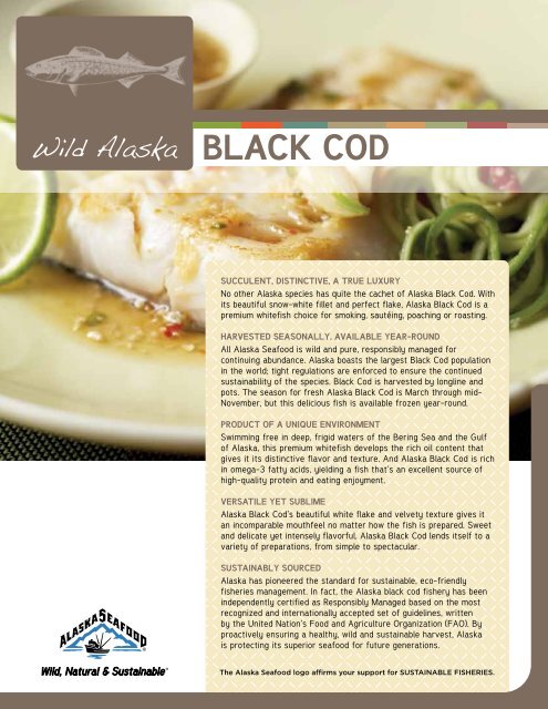 Is Alaskan black cod sustainable?