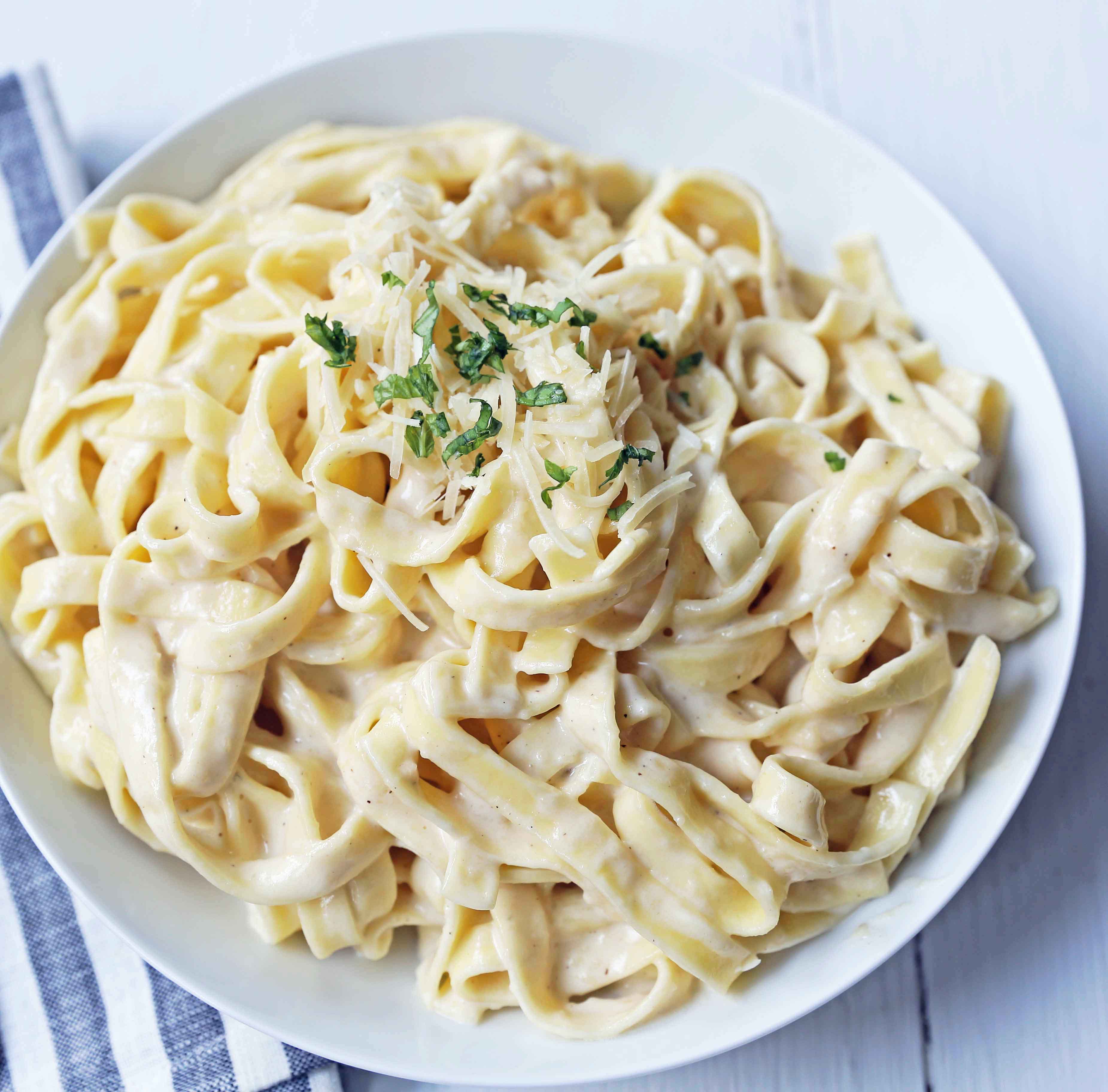 Is Alfredo the same as fettuccine?