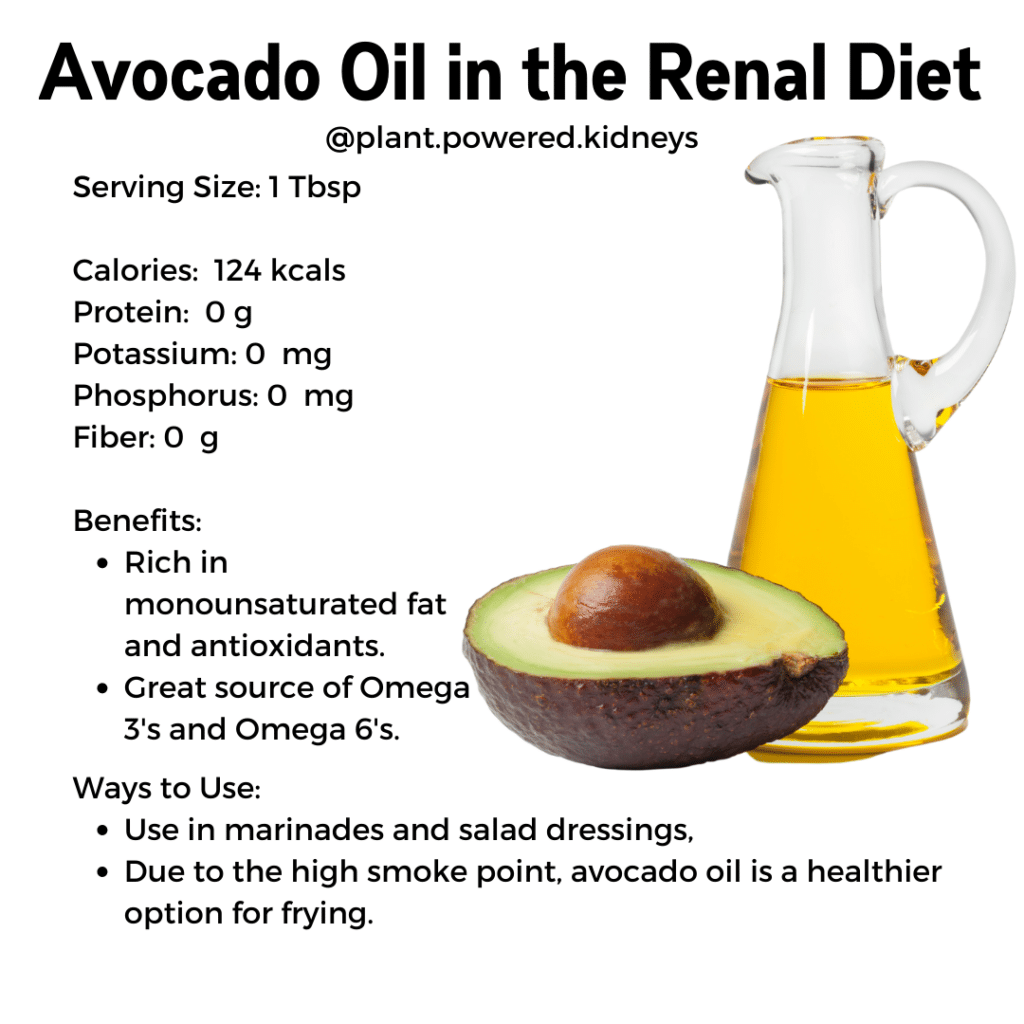 Is avocado oil bad for kidneys?
