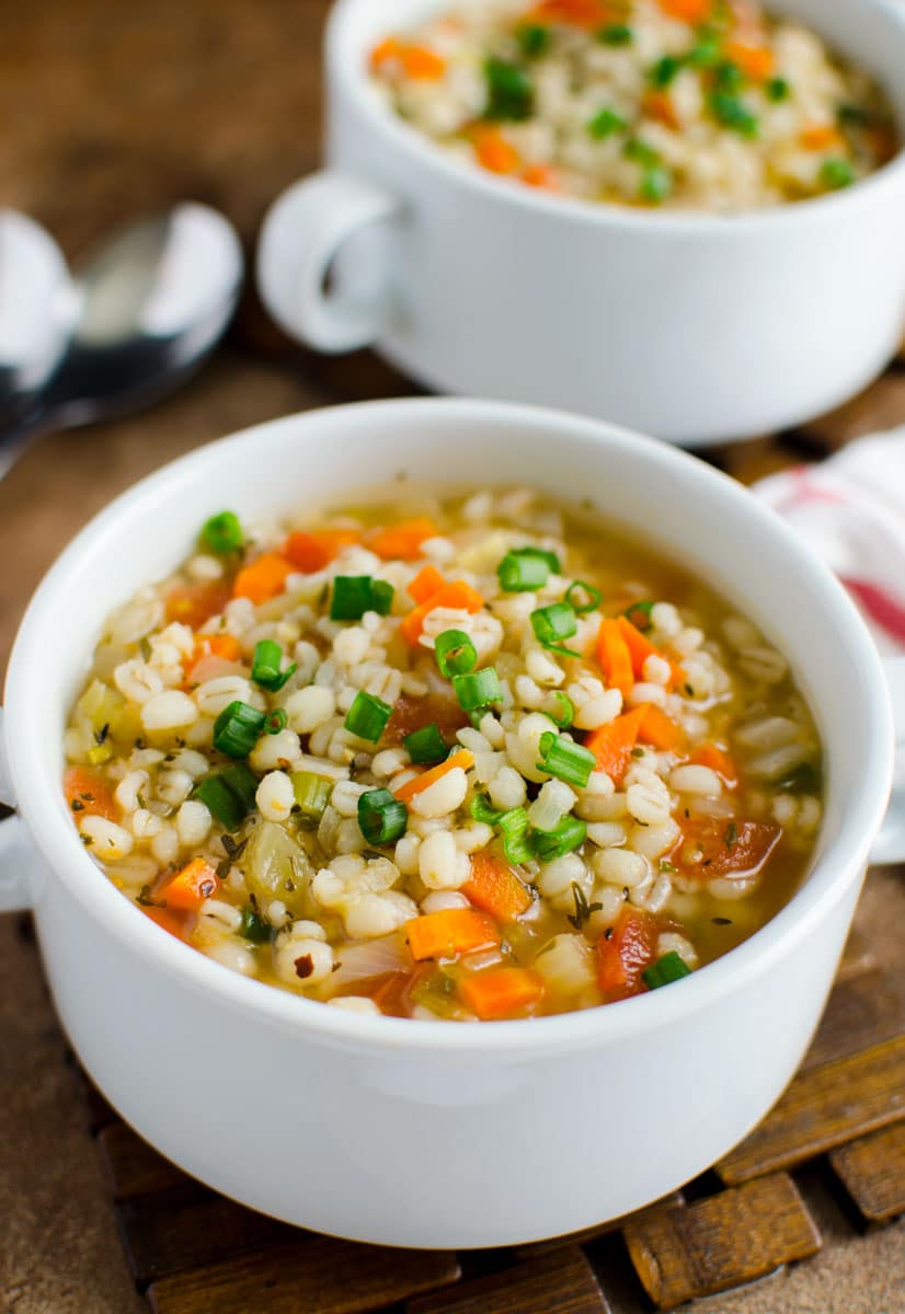 Is barley fattening in soup?