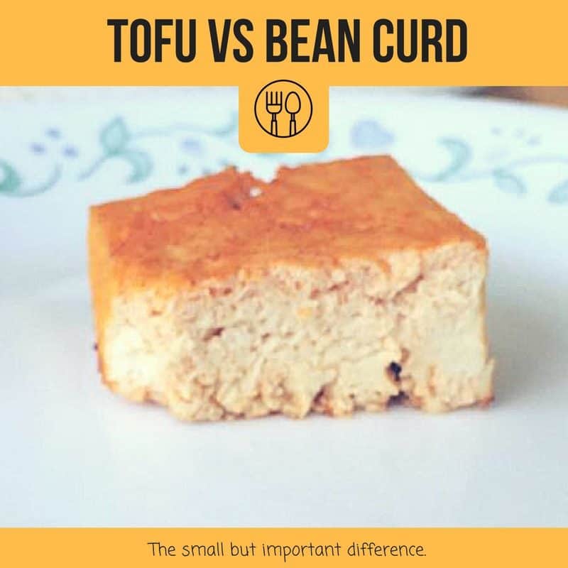 Is bean curd the same as tofu?