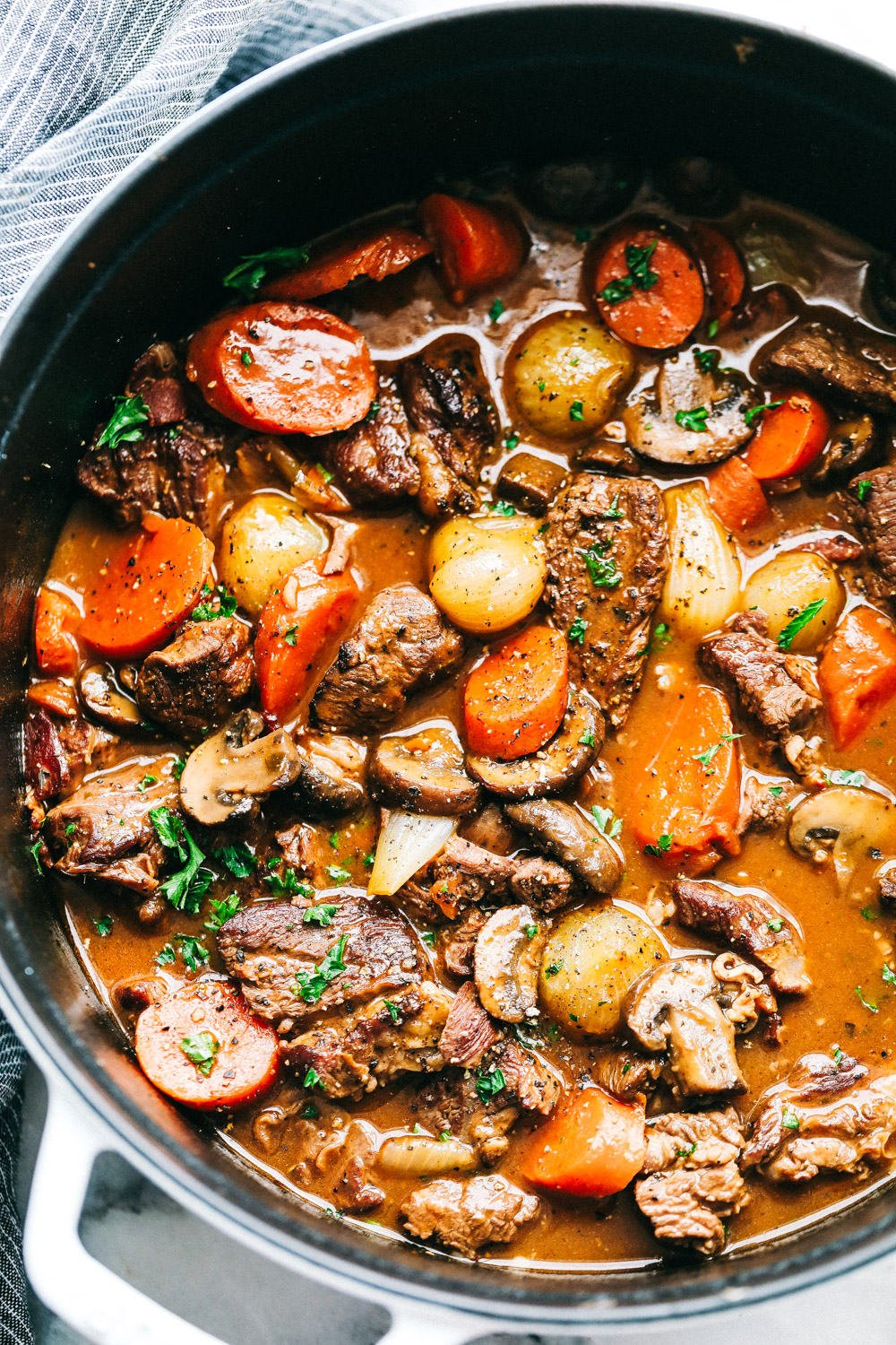 Is beef bourguignon the same as beef stew?