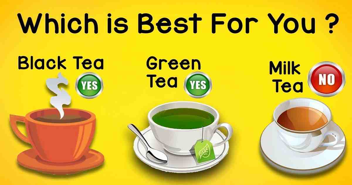 Is black tea healthier than milk tea?