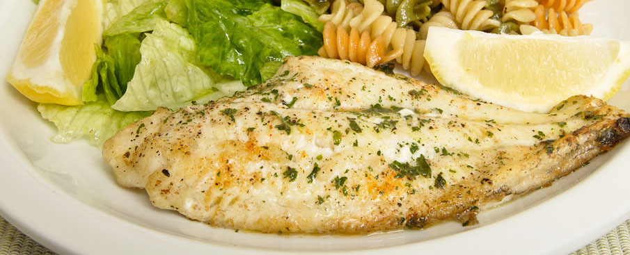 Is broiled fish fillet high in sodium?