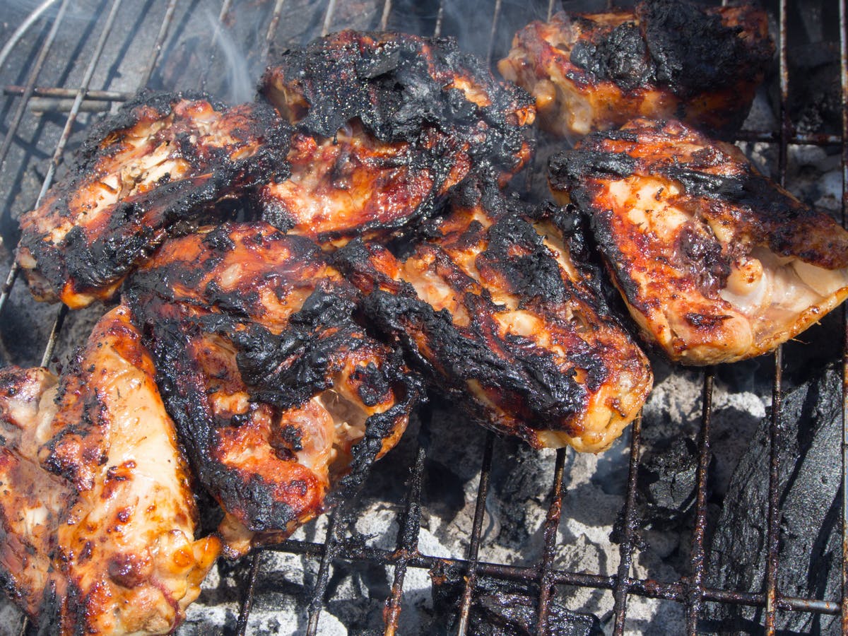 Is charred chicken carcinogenic?