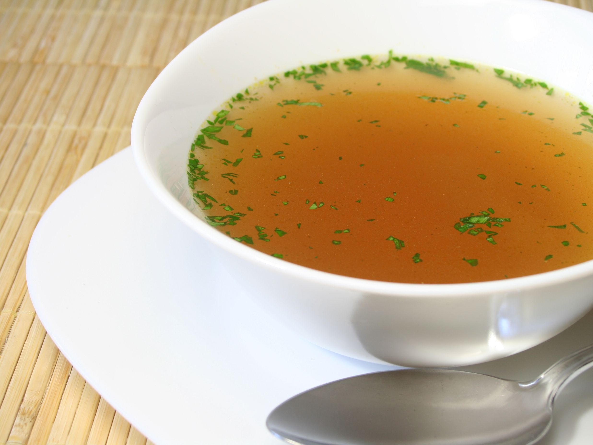 Is chicken bouillon a clear broth?