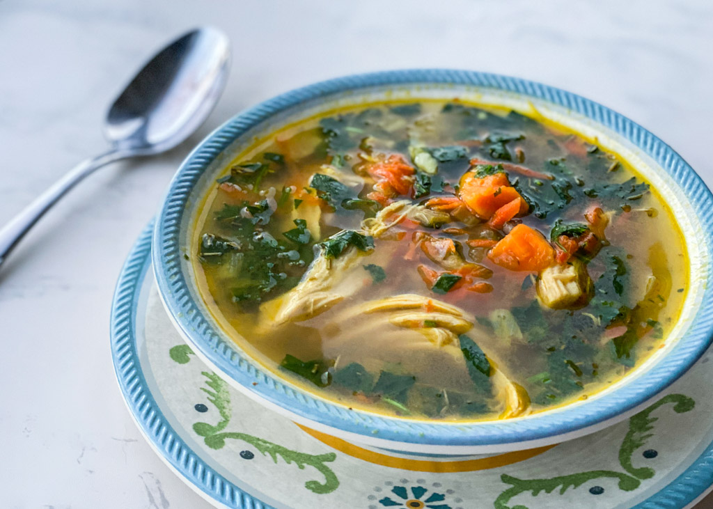 Is chicken soup good for intestine?