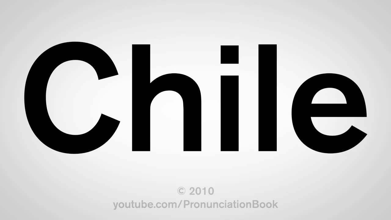 Is chile pronounced chilly?