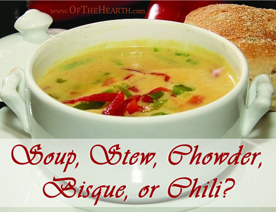 Is chili a soup or a stew or chowder?