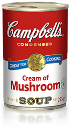 Is condensed mushroom soup the same as cream of mushroom?