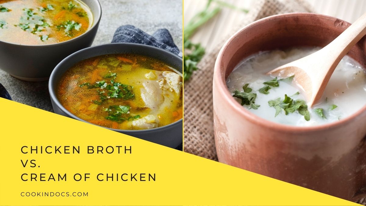 Is cream of chicken soup the same as chicken broth?