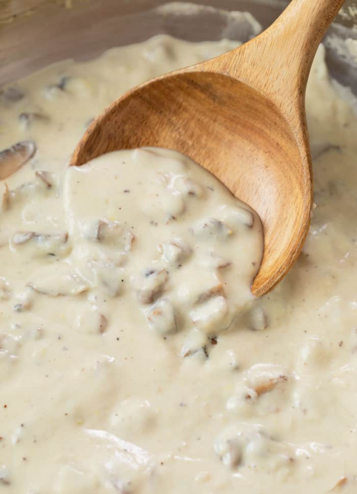 Is cream of mushroom soup the same as gravy?