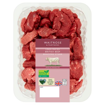 Is diced beef the same as braising steak?