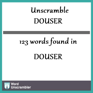 Is Douser a Scrabble word?