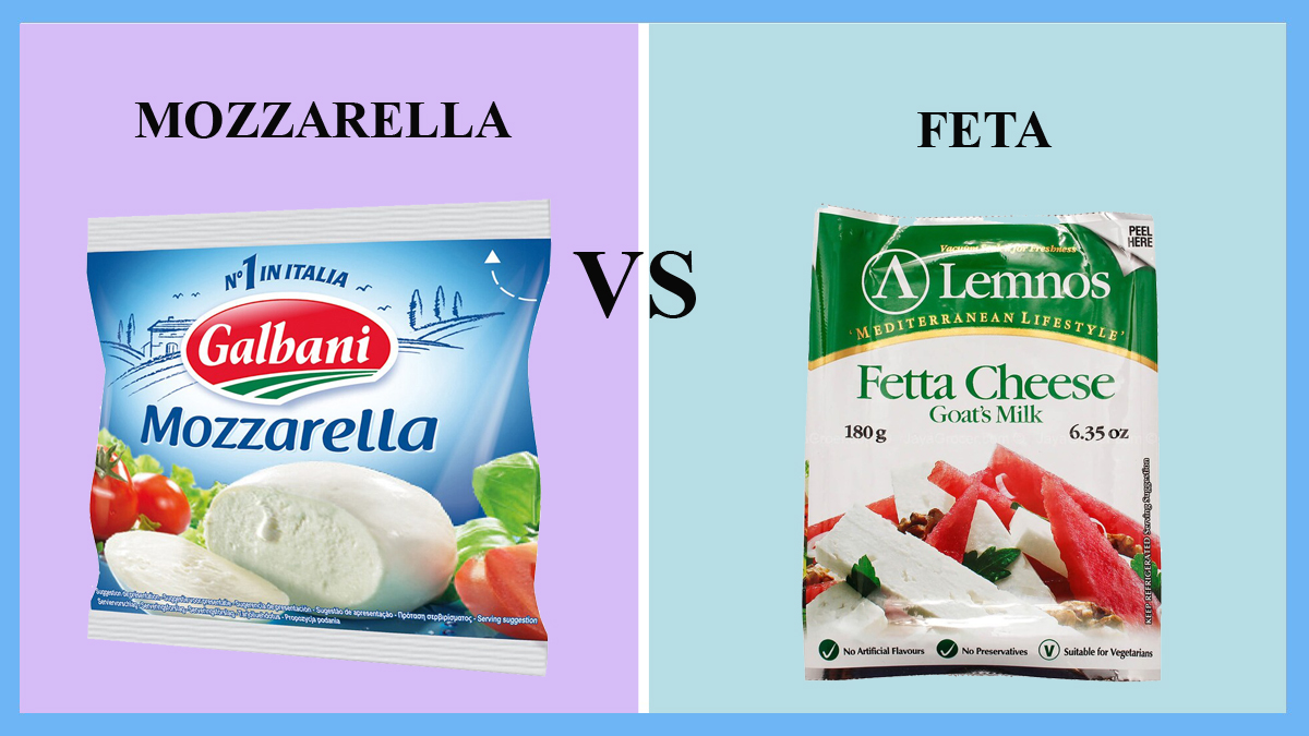 Is feta cheese the same as mozzarella?