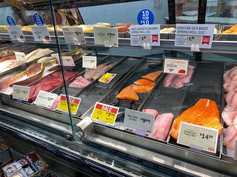 Is fish at the supermarket fresh?