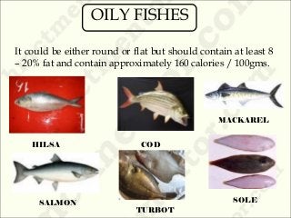 Is fish classified as oily or flat fish?