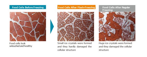 Is flash freezing better than regular freezing?