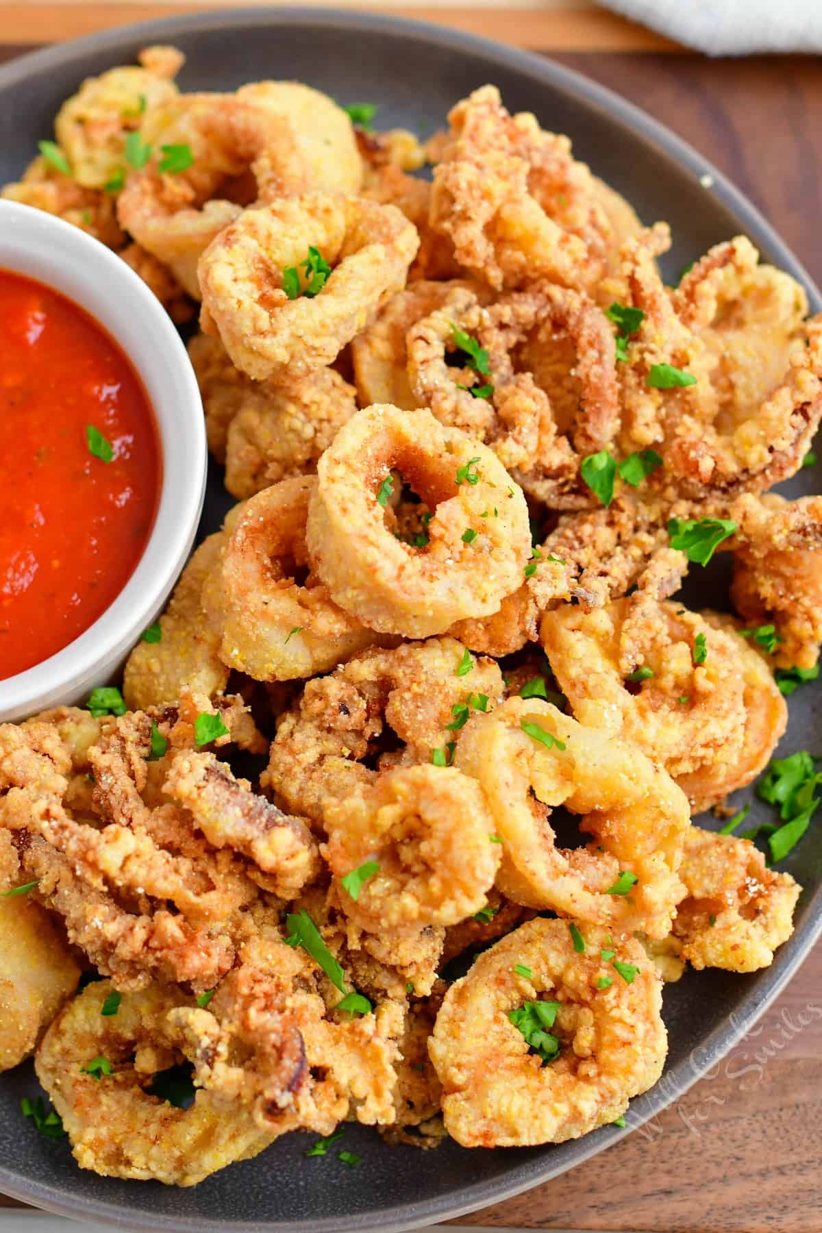 Is fried calamari supposed to be chewy?