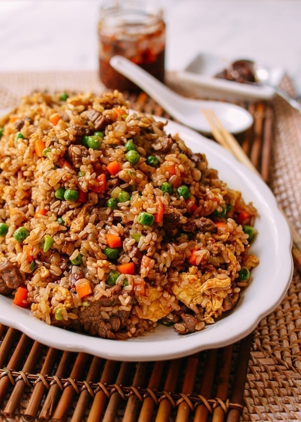 Is fried rice made with brown or white rice?