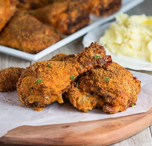 Is frying chicken without flour healthier?