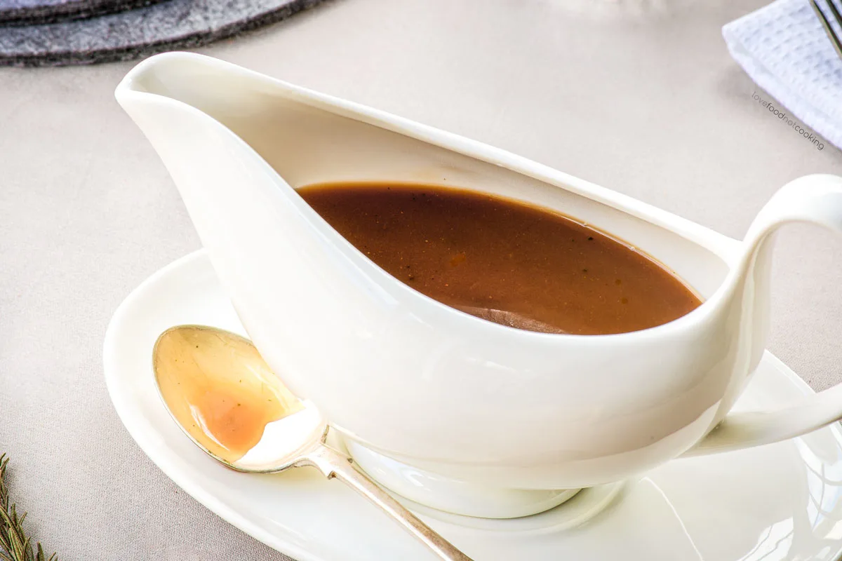 Is gravy made from stock?