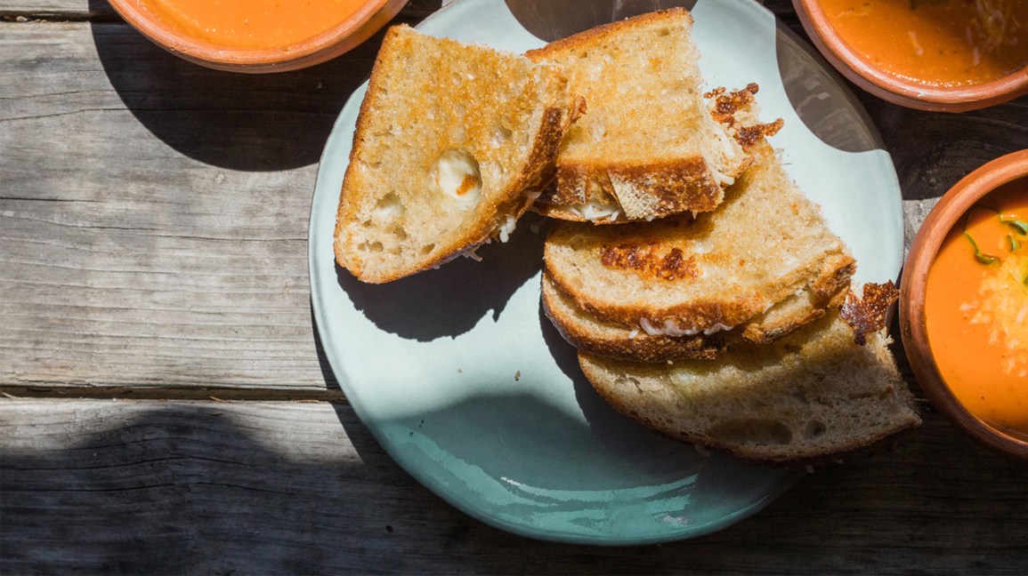 Is grilled cheese and tomato soup unhealthy?