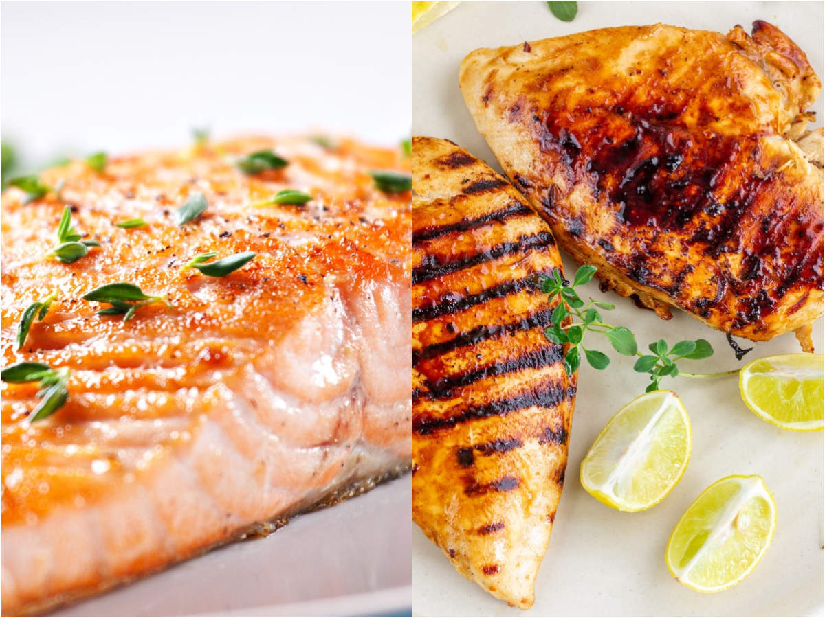 Is grilled fish healthier than fried chicken?