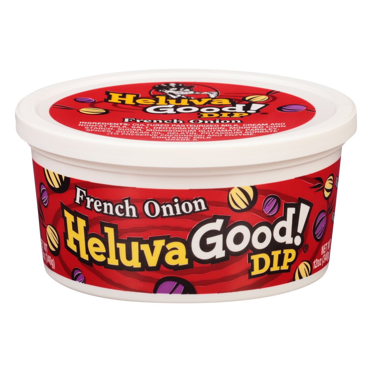 Is heluva good French onion dip made with sour cream?