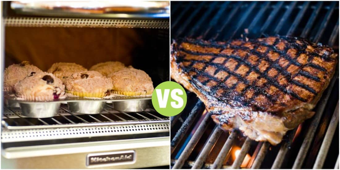 Is it better to bake or broil food?