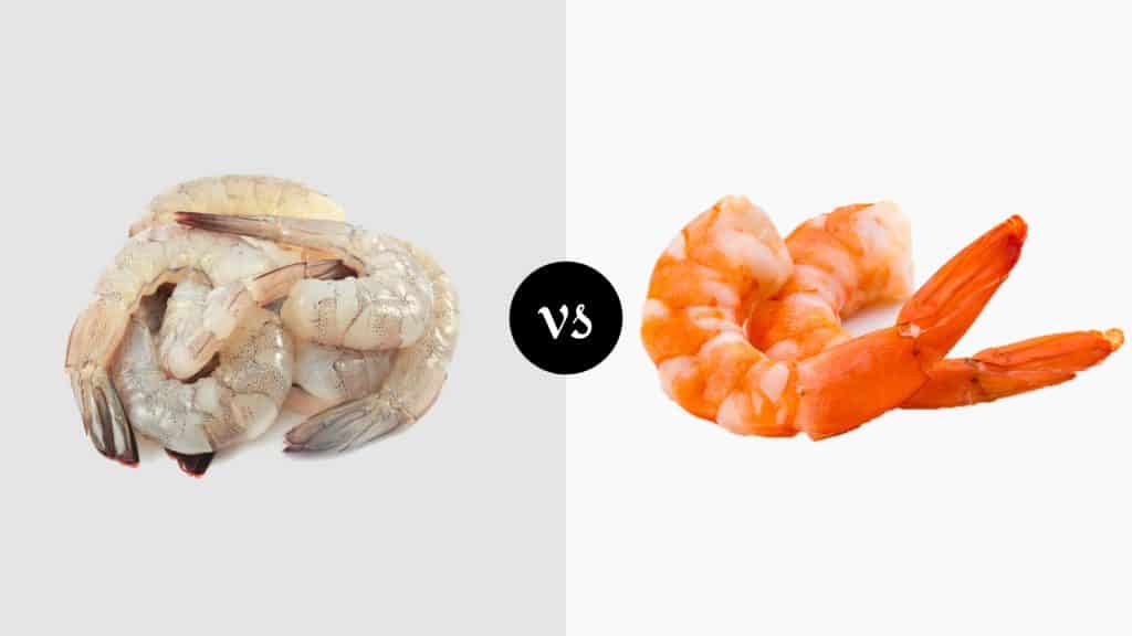 Is it better to buy cooked or raw shrimp?