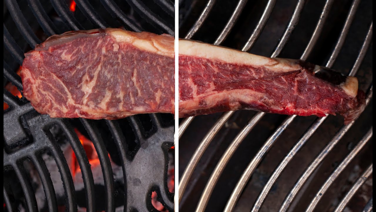 Is it better to cook steak on charcoal or propane?