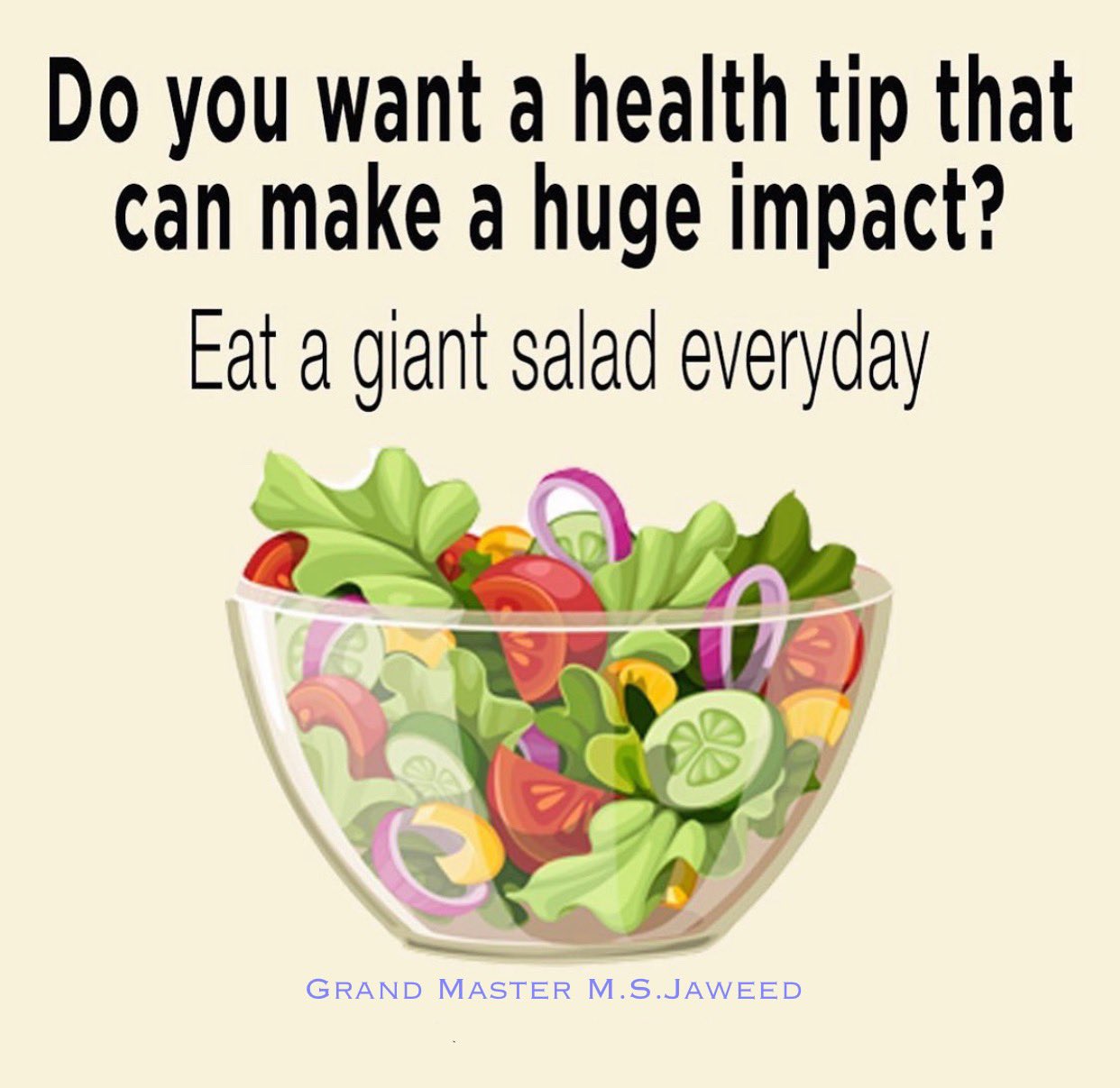 Is it better to eat a salad or nothing?